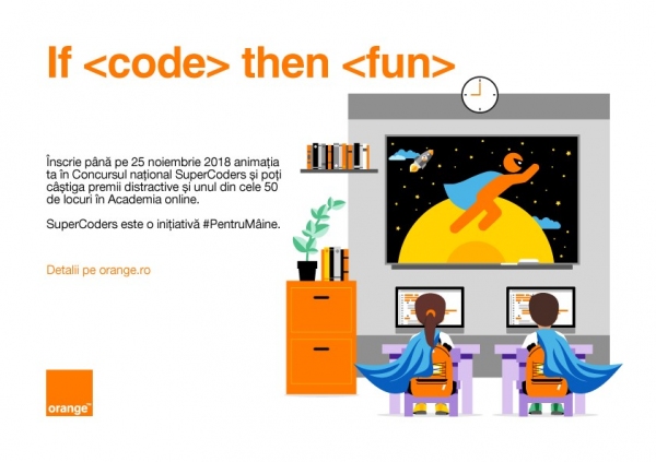 Tânăra generație de programatori trece la nivelul următor: începe Concursul național SuperCoders ...